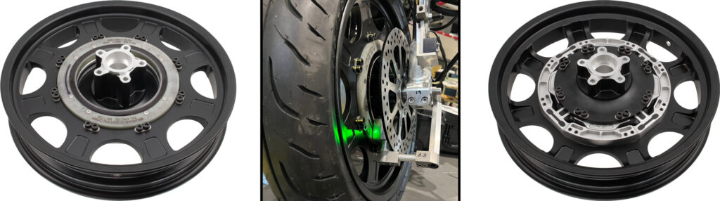 Wheel Force Transducer on Motorcycle • Michigan Scientific Corporation